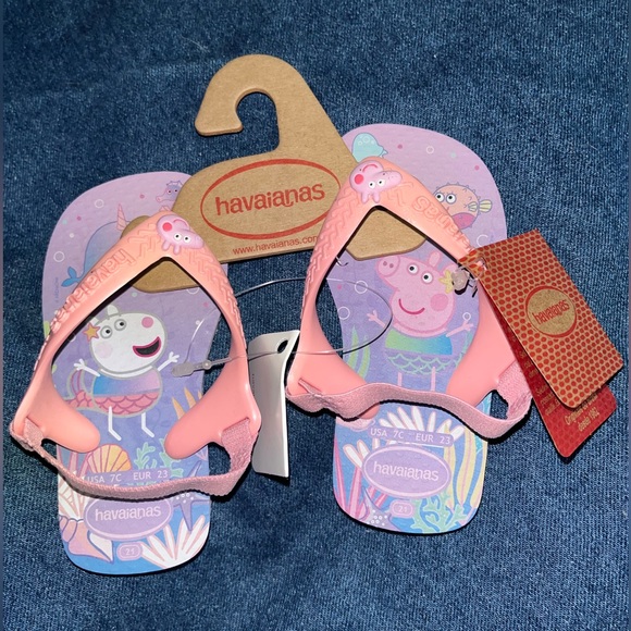 Havaianas | Shoes | Havaianas Peppa Pig Sandals Flip Flops Sz Kids 7c ...